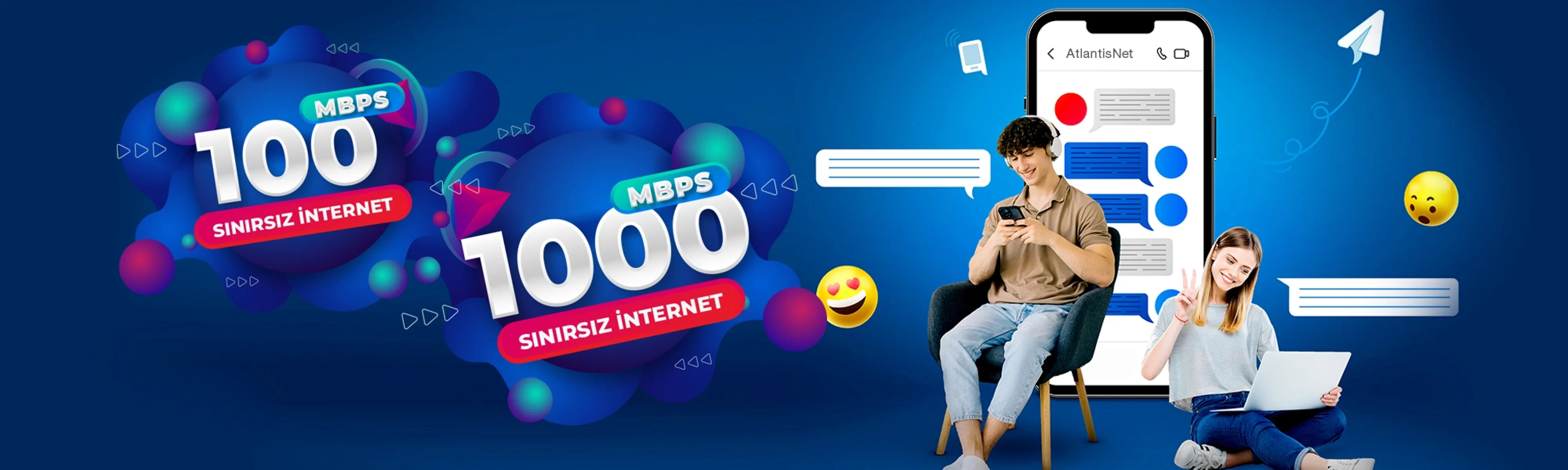 AtlantisNet - 1000 Mbps Kotasız ve Taahhütsüz İnternet